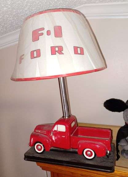 F-1 Ford lamp, Christmas decor, etc. - Mark Van Hook, Auctioneer