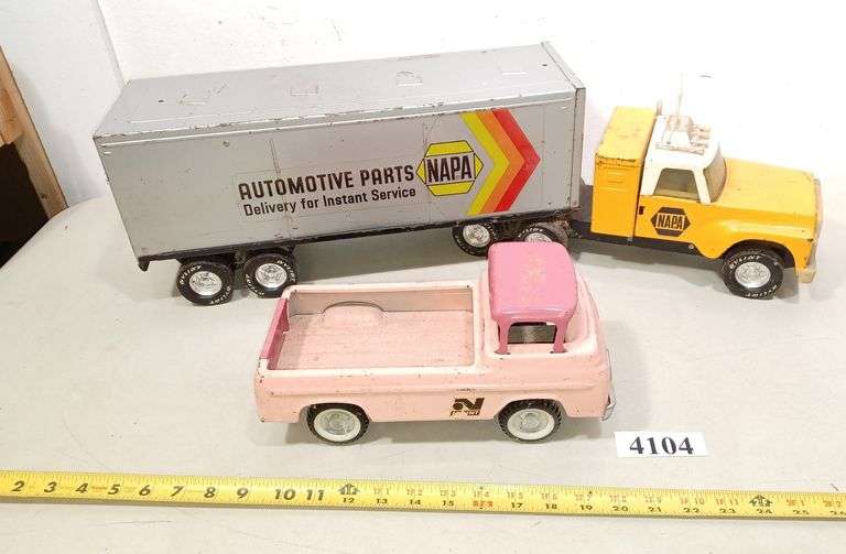 Nylint metal NAPA semi truck, pink metal pickup truck - Mark Van Hook ...