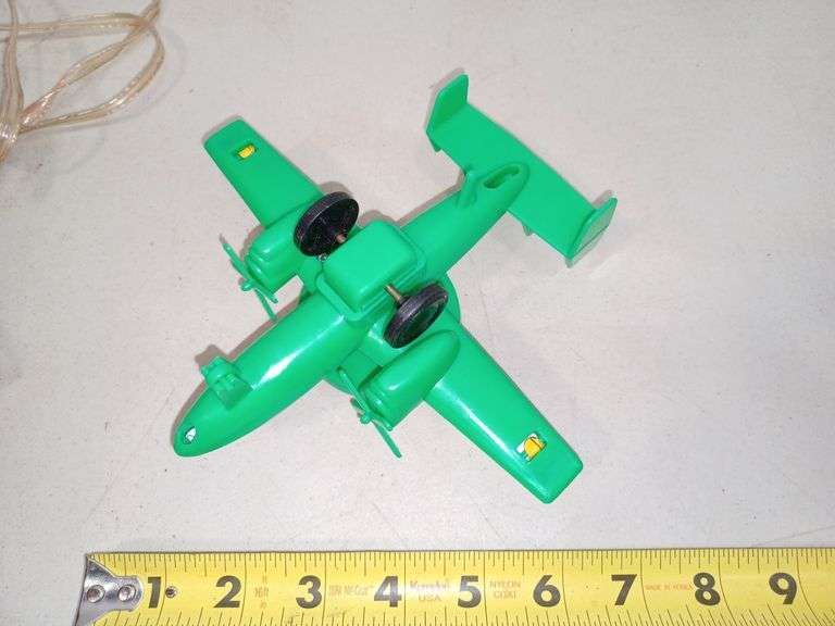 Vintage remote control porsche, Tonka truck with bulldozer, airplane ...