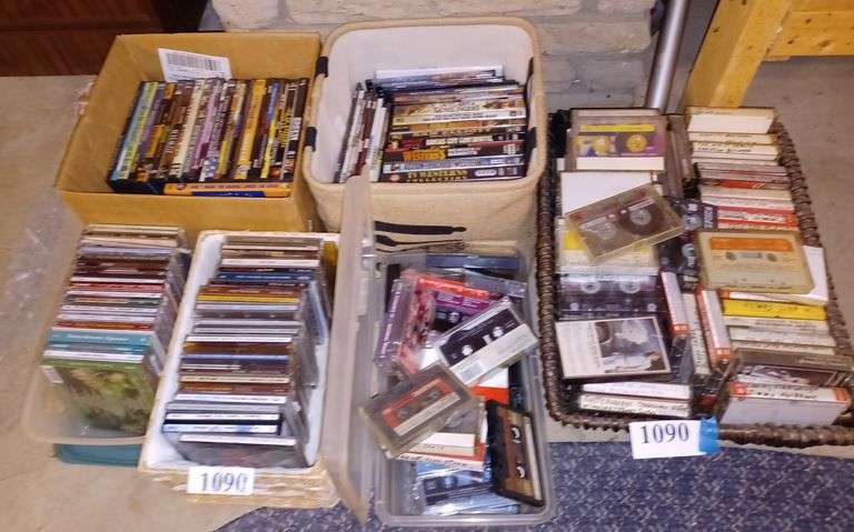 Dvds, cds, cassette tapes - Mark Van Hook, Auctioneer