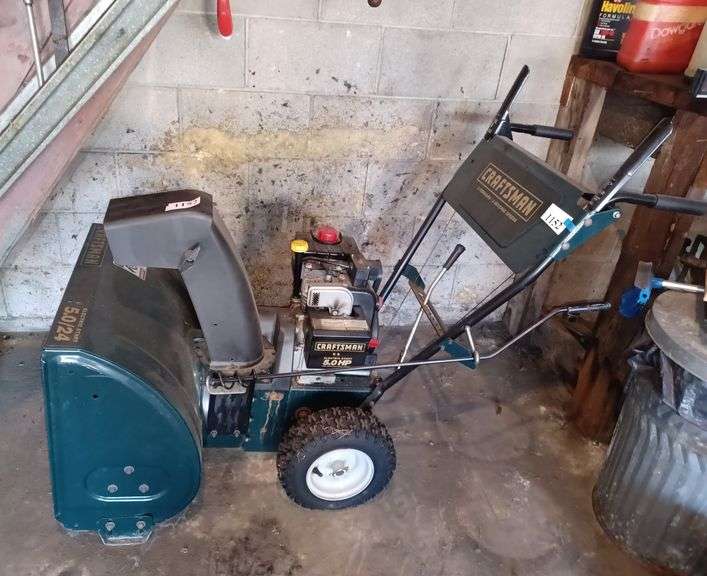 Craftsman 5.0 horsepower 24-in electric start 5 forward 2 reverse speed ...