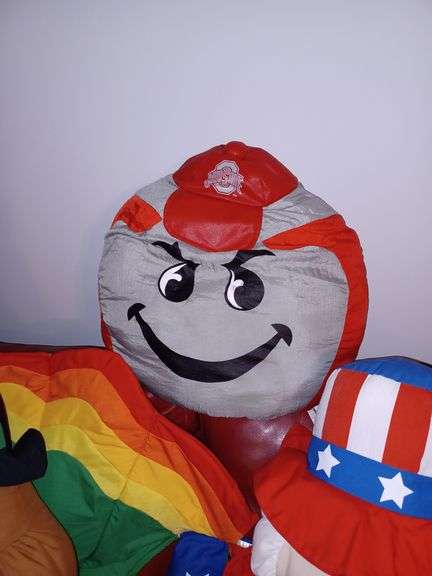 Large Stuffed Turkey, Uncle Sam, and Brutus Buckeye - Mark Van Hook ...