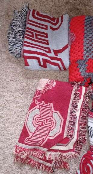 Ohio State fleece throw kit, afghans, snuggie, blankets - Mark Van Hook ...