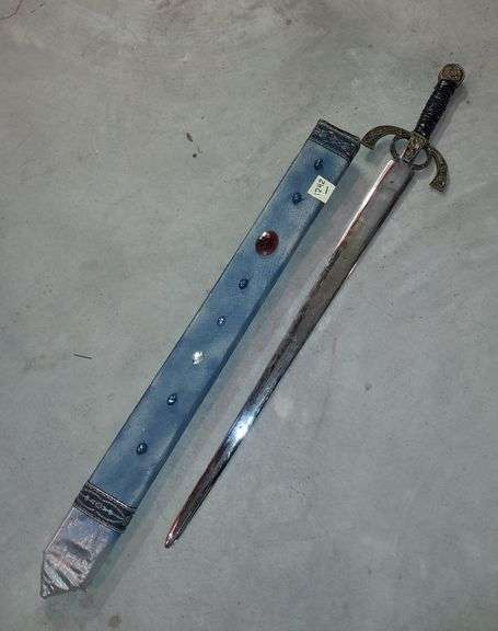 Stage prop sword and scabbard - Mark Van Hook, Auctioneer