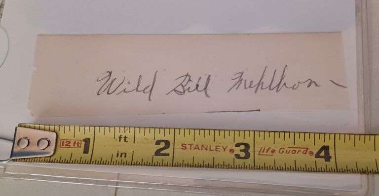 Wild Bill Mehlhorn autograph in protective plastic sleeve - Mark Van ...