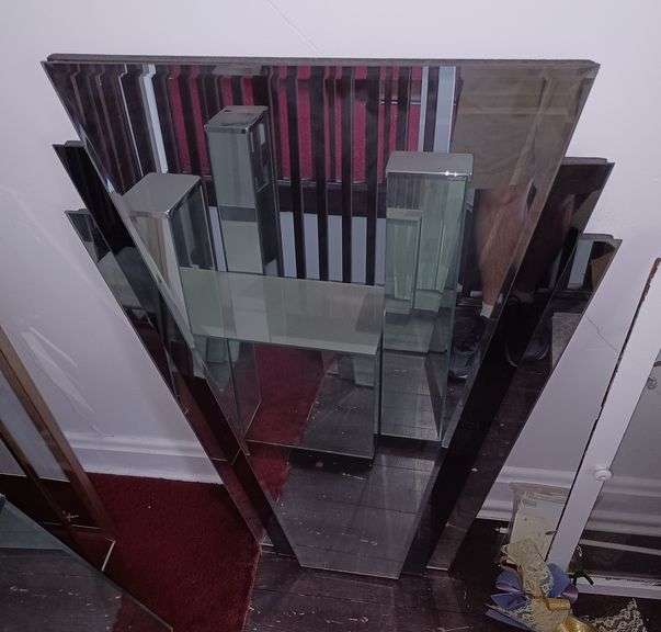 5 panel mirror - Mark Van Hook, Auctioneer