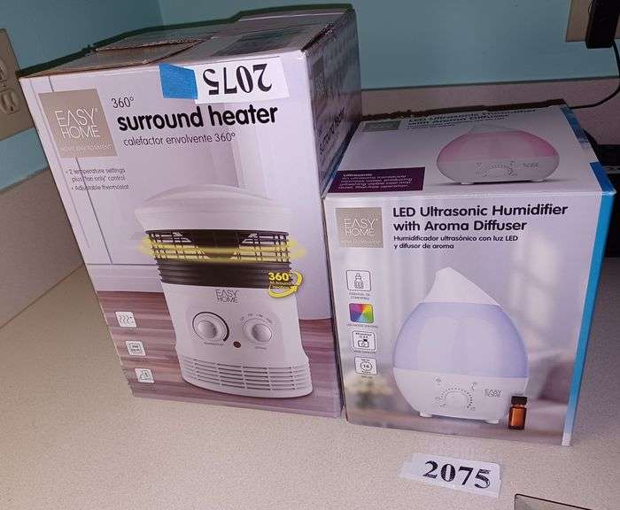 Easy Home LED ultrasonic humidifier unused in box, 360° surround space ...