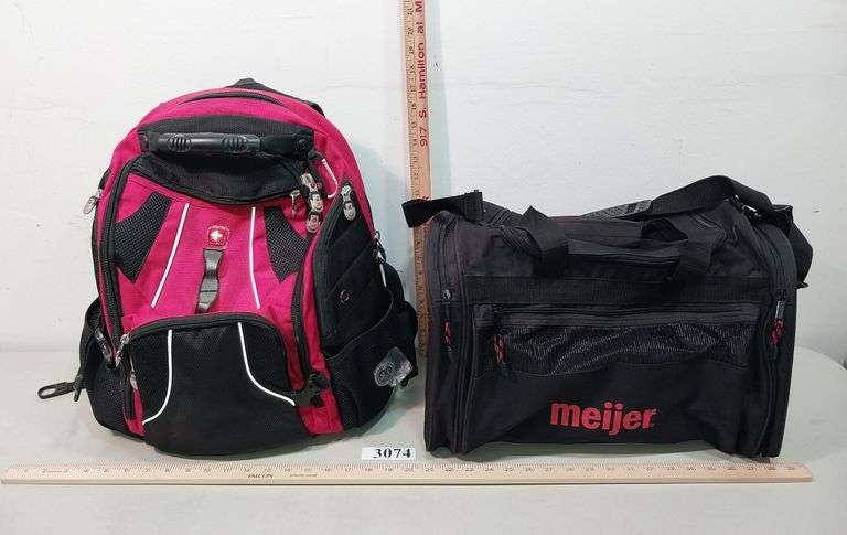 Swiss Gear wired laptop backpack, Meijer duffle bag - Mark Van Hook ...