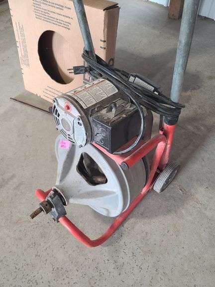 Ridgid K-400 Drain Cleaning Machine - Ness Bros Realtors & Auctioneers