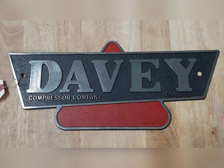 Davey Compressor Company (Cincinnati, Ohio) Plastic Sign