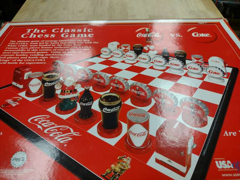 Coca-Cola collectors edition chess set new in box - Northern Kentucky ...