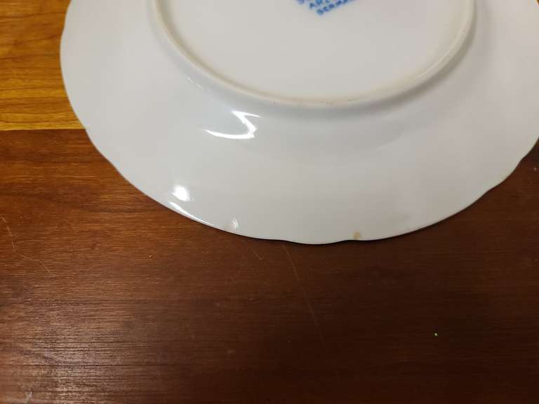 Bavaria Echt Cobalt Schumann Arzberg Germany blue rose plates - 4 ...