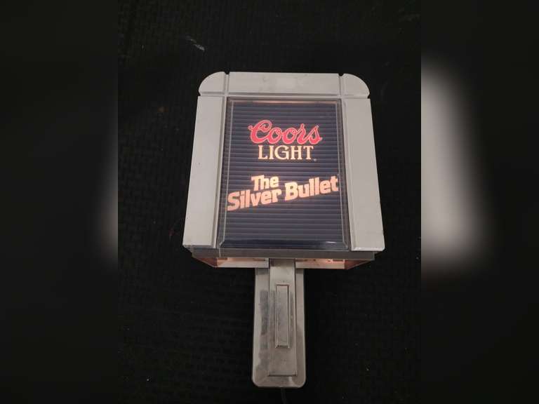 Coors Light-The Silver Bullet light up sign - Northern Kentucky Auction ...