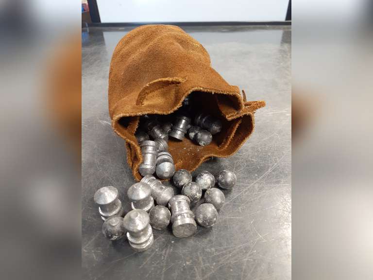 Leather Bag of Musket Balls - Northern Kentucky Auction, LLC