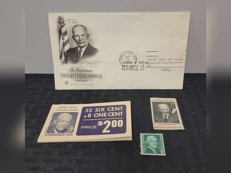 Dwight D. Eisenhower Envelope, 6 Cent U.S. Postage Stamp, Postage Stamp ...