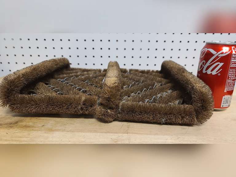 Black metal stand. Boot scraper. - Northern Kentucky Auction, LLC