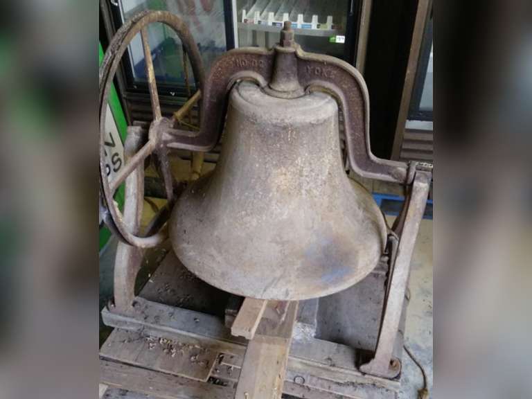 Cast Iron Church Bell, Vintage Lighted Sign, Store Fixtures - Northern ...