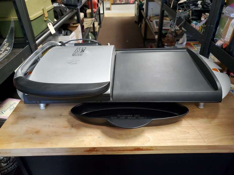 George Forman Lean Mean Fat Reducing Grilling Machine and Griddle, Flip ...