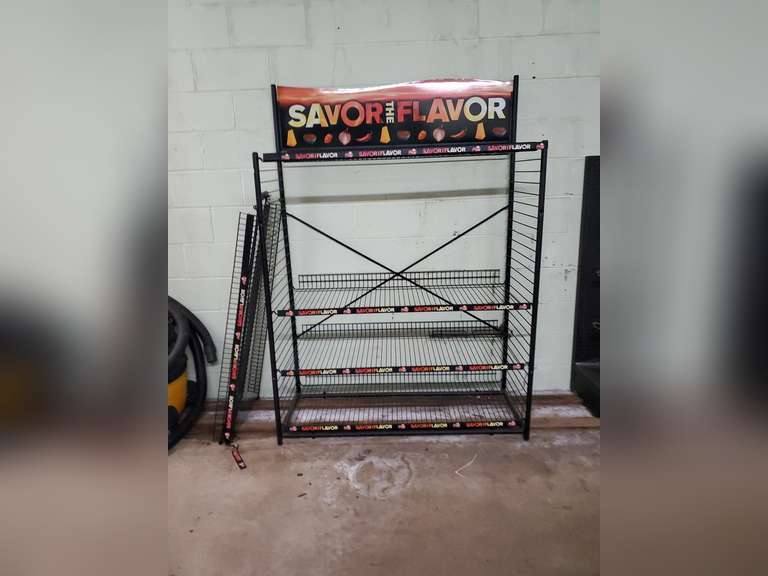 Frito Lay Metal Display Rack, Approx 50" Wx 70" H x 20" D