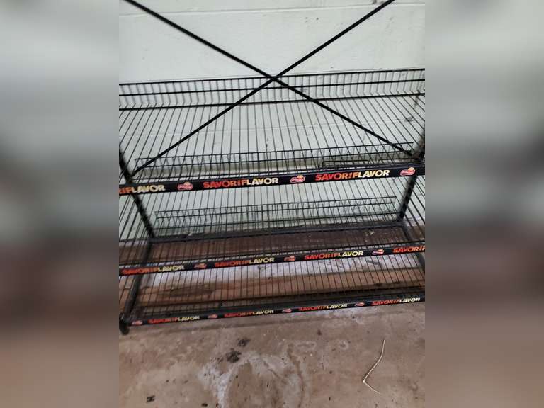 Frito Lay Metal Display Rack, Approx 50" Wx 70" H x 20" D