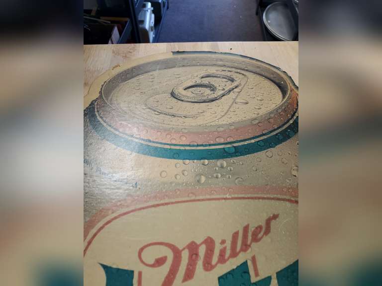 Miller Lite Poster - Bottom is Bent 13" x 20"