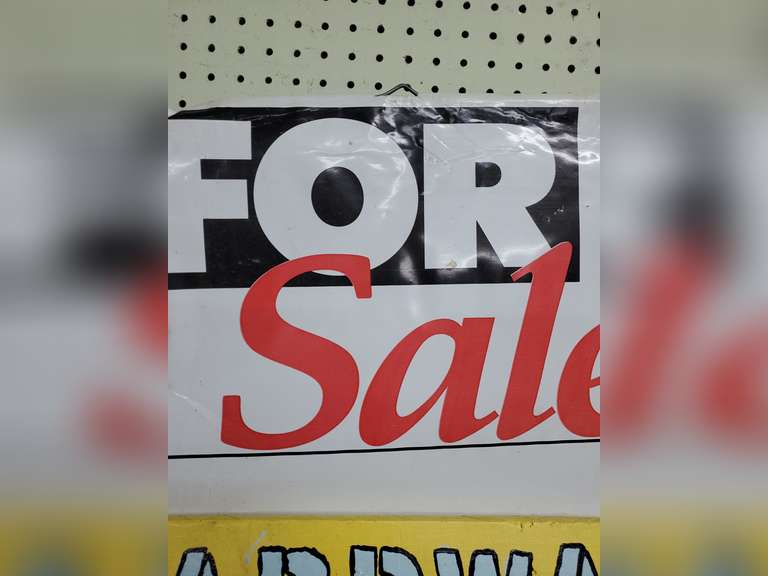 Plastic For Sale Sign and Bruce's Directional Sign - Hardware, Paint ...