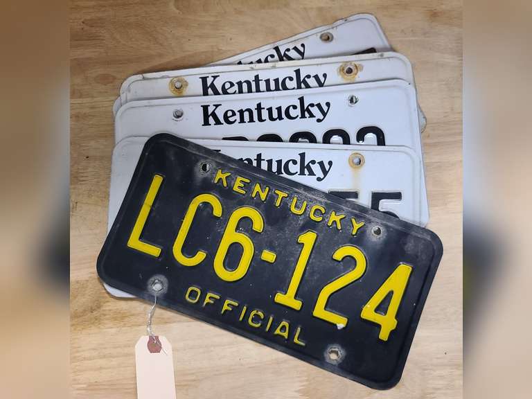 5 License plates - official