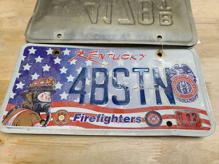 4 KY license plates.