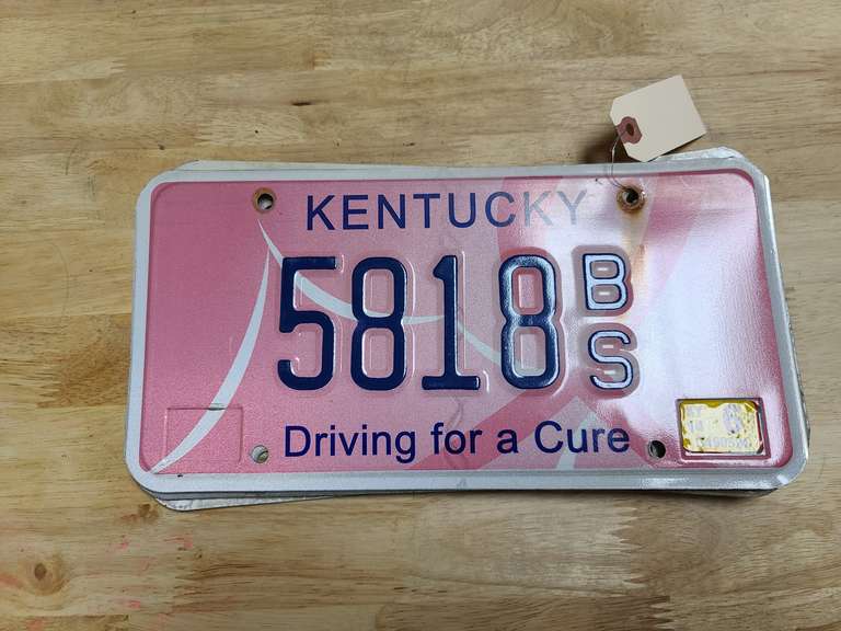 4 KY license plates.