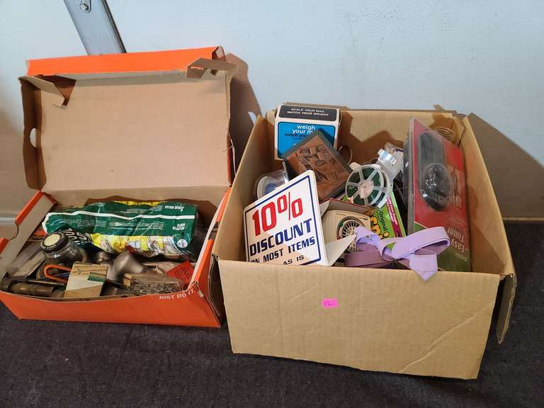 2 Boxes of miscellaneous items. See pics for details.