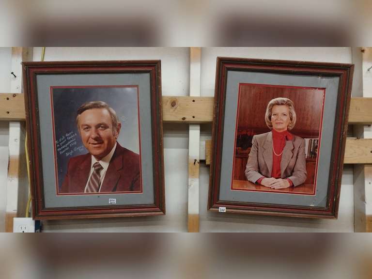 Framed pictures of Martha Layne Collins(former KY governor) and Dr ...