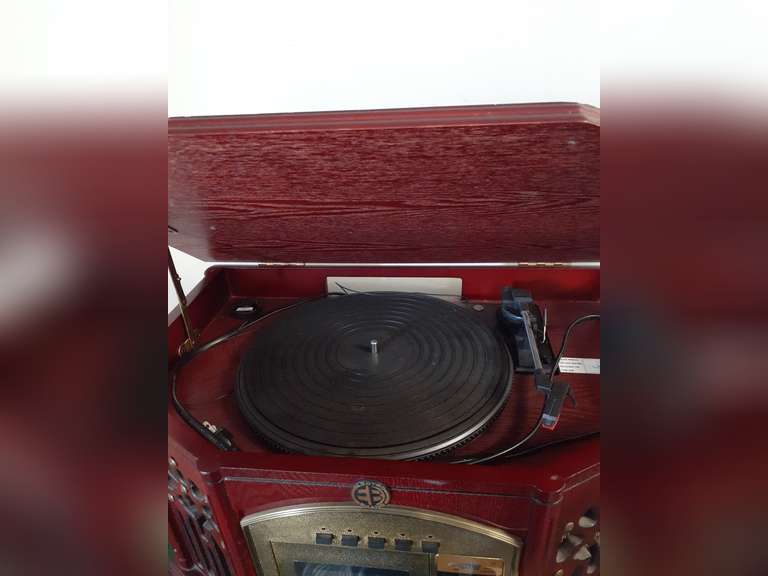 Electro Brand 9208 Nostalgic Turntable/AM-FM Radio/CD/Cassette Player ...