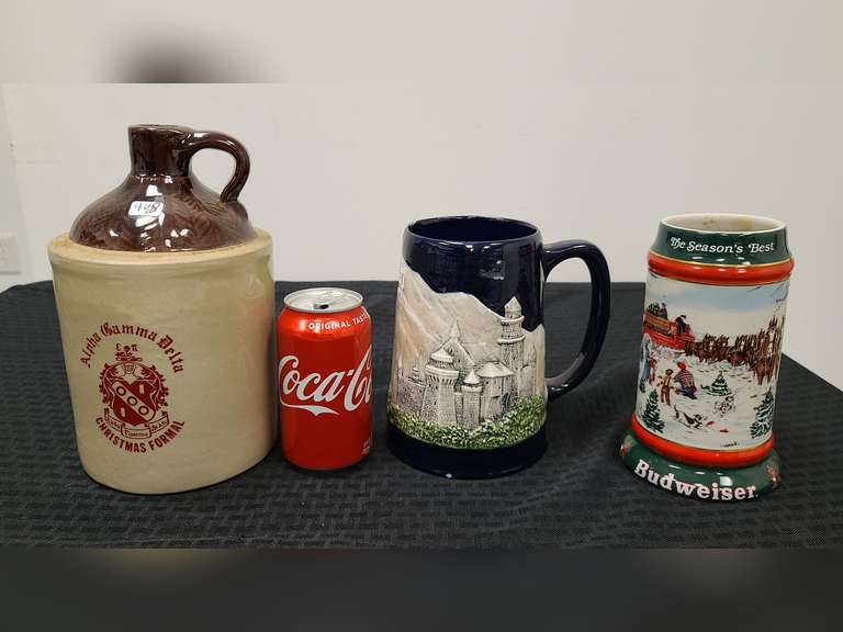 Alpha Gamma Delta Christmas formal jug - Budweiser beer stein 1991 ...