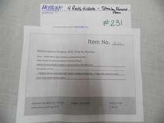 One set of 4 Cincinnati Reds home game tickets including parking pass ...