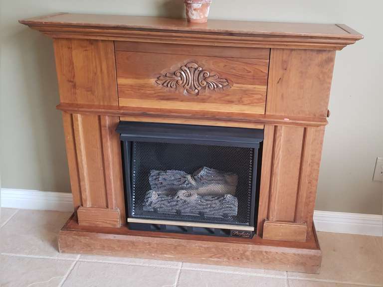 Freestanding gas fireplace - Perfecta by Winrich- 47x11.5x40in ...