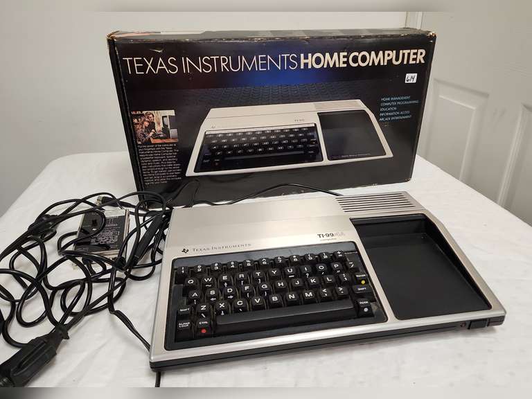 Texas Instruments TI-99/4A home computer - powers on