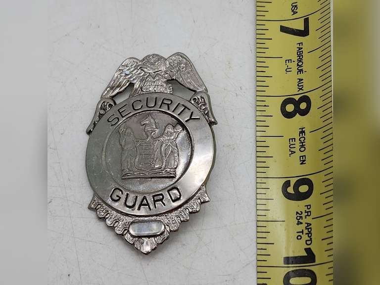 Security Guard badge pin - Northern Kentucky Auction, LLC