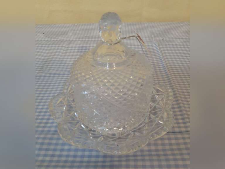 Pressed Glass Crystal Butter Dome (G)- This item does not ship ...