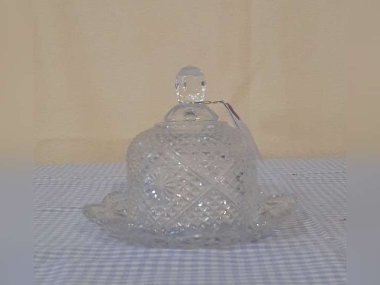 Pressed Glass Crystal Butter Dome (G)- This item does not ship ...