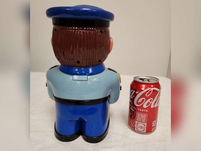 Talking Cookie Cop cookie jar, works