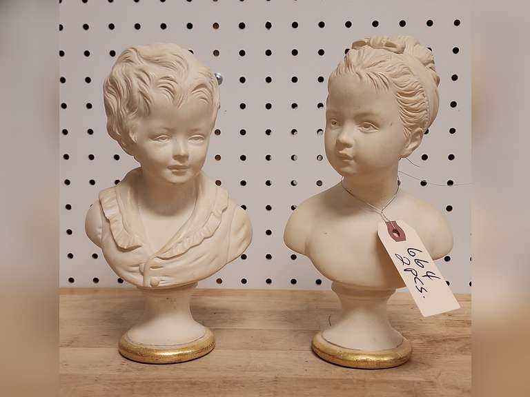 Boy And Girl Busts See Photos For Markings 9120