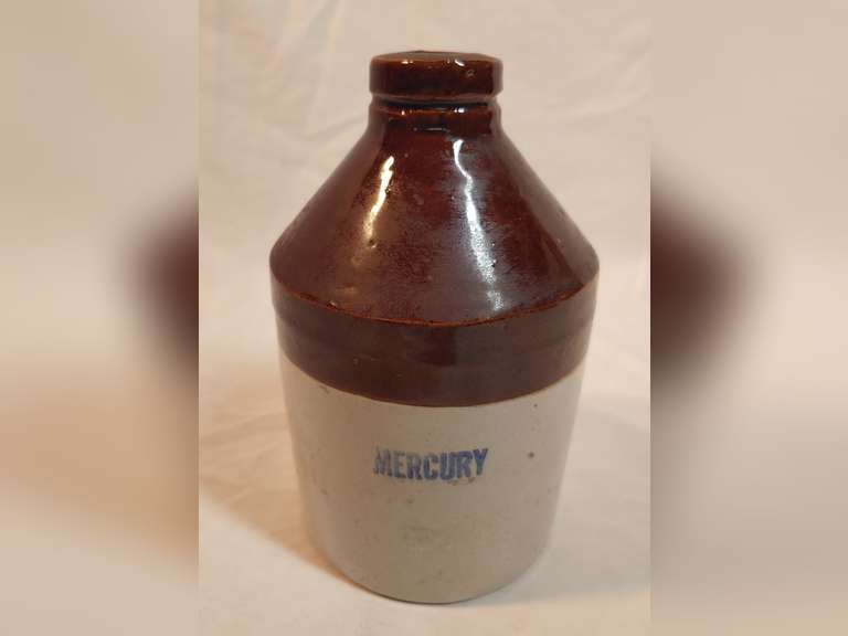 Mercury Poison Crock Bottle - Northern Kentucky Auction, LLC