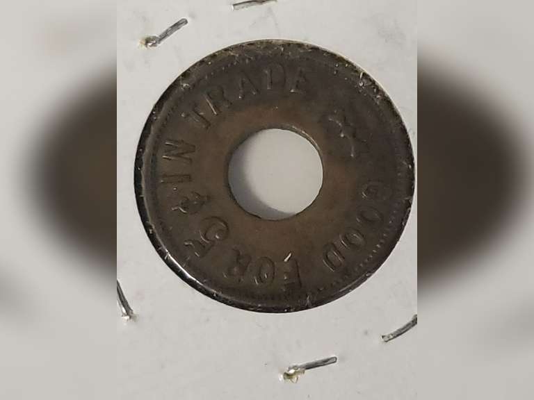 4 Rare Michigan Trade Tokens, 2 Sunfield-Single Token Town, 2 Unlisted ...