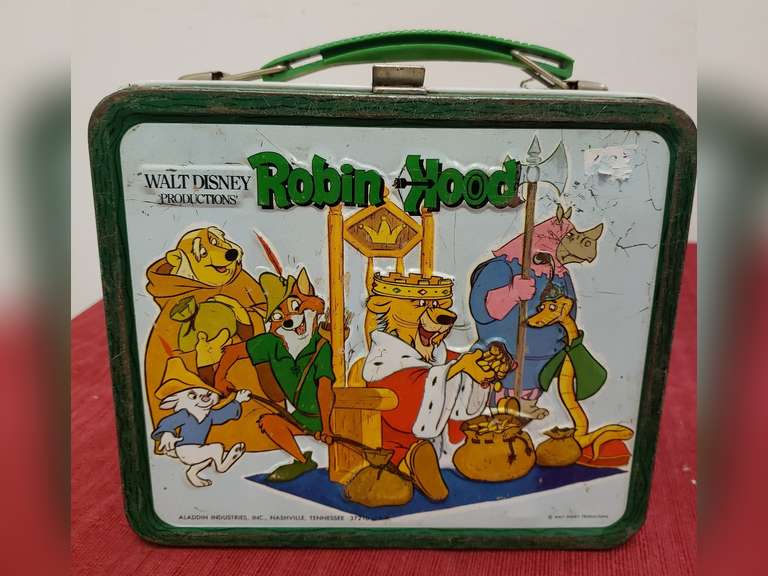 Walt Disney Robin Hood metal lunch box with thermos - Northern Kentucky ...