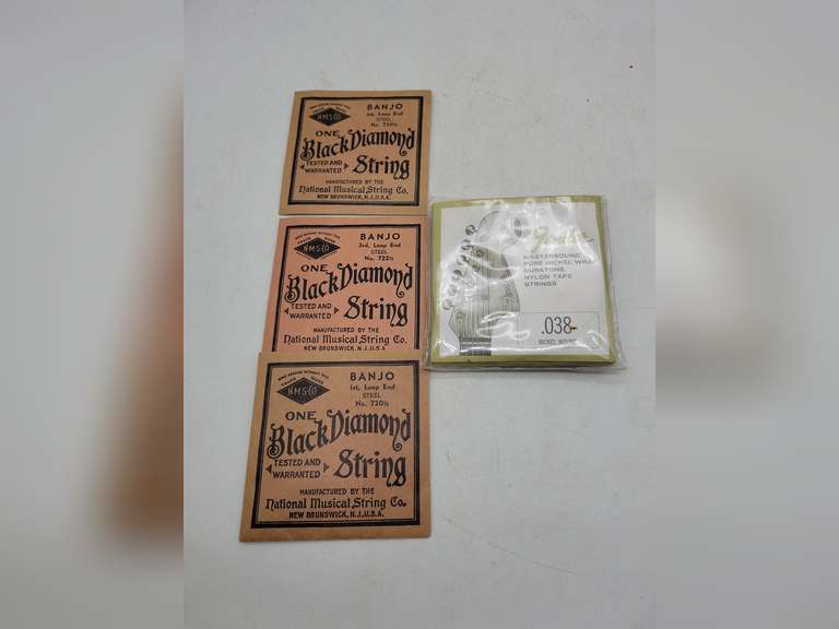 Black Diamond Banjo Strings and Fender .038 Nickel Wound Strings ...