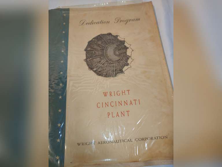 Wright Cincinnati plant dedication 1941 & Wright Aircraft Engines ...