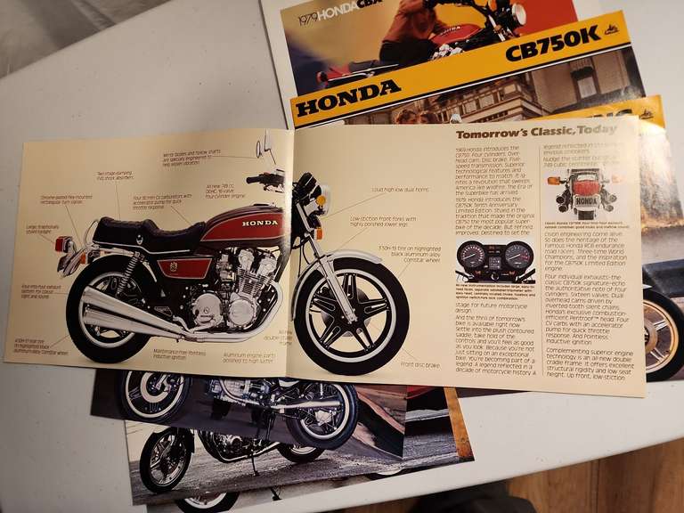 1979 Honda motorcycle brochures - Northern Kentucky Auction, LLC