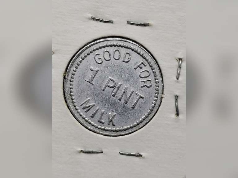 19 Ohio Milk Trade Tokens (Dairy), Various Dairies & Ohio Cities ...