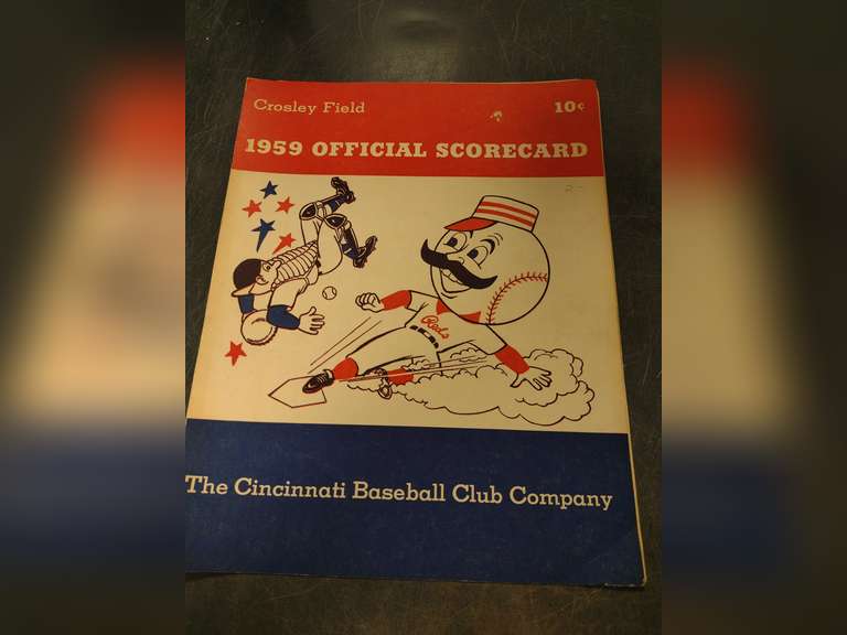 Cincinnati Reds Official Score Card 1959.