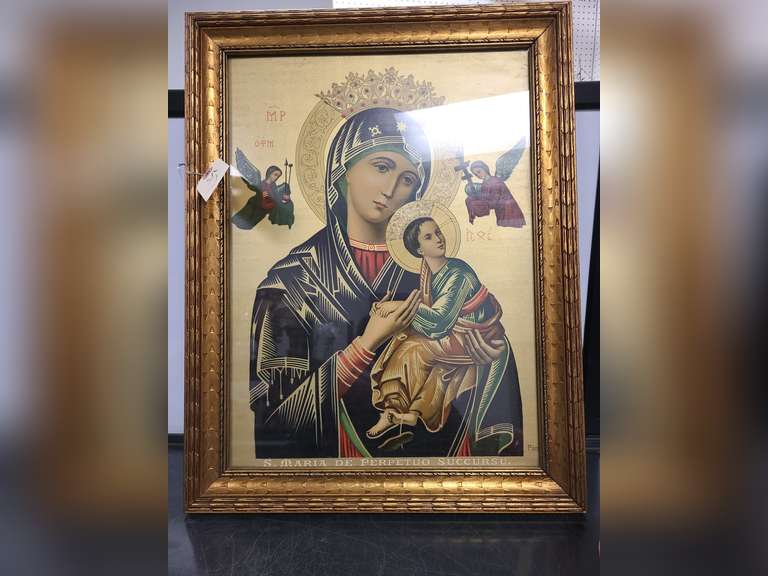 S. Maria De Perpetuo Succursu wall hanging - Northern Kentucky Auction, LLC